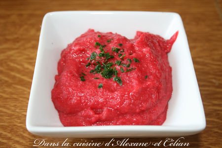 Recette de purée de betterave rouge savoureuse
