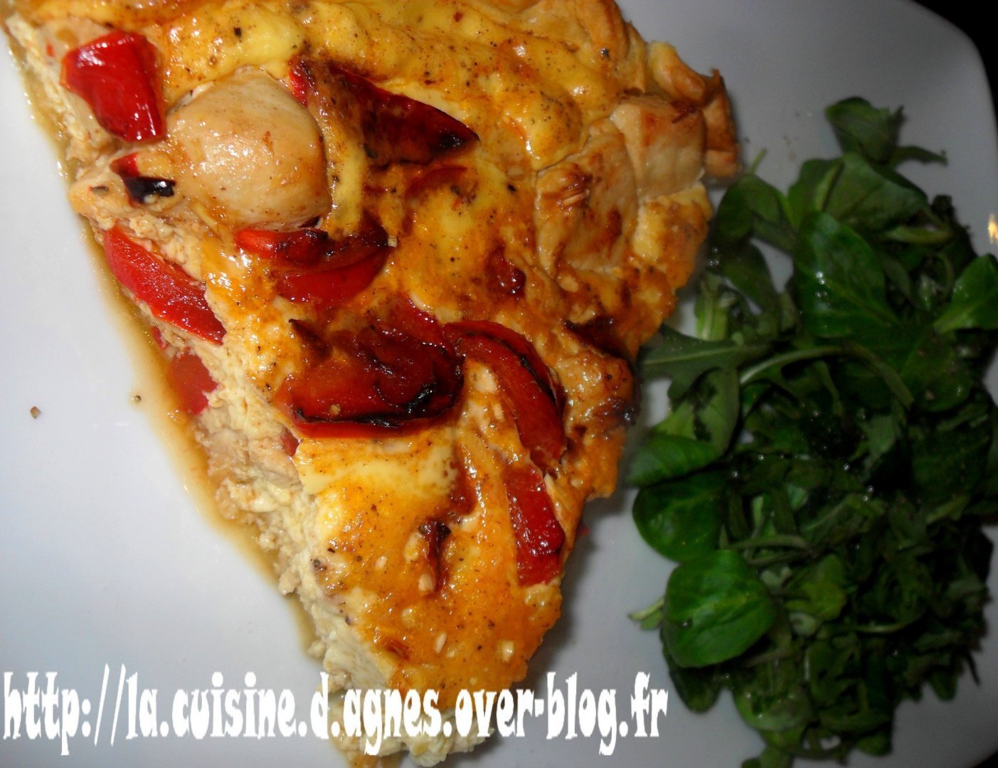 Recette de quiche au poulet et à la citronnelle