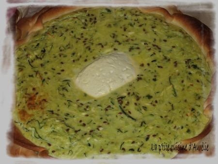 Recette de quiche courgettes et chèvre frais