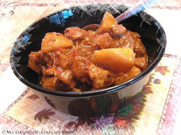 Recette de ragoût de boeuf antillais (mijoteuse)