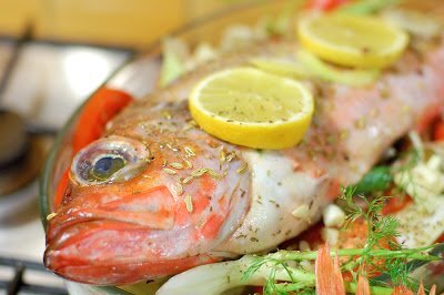 Recette : rascasse au four sur lit de fenouil