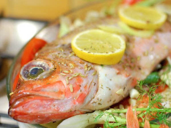 Recette : rascasse au four sur lit de fenouil