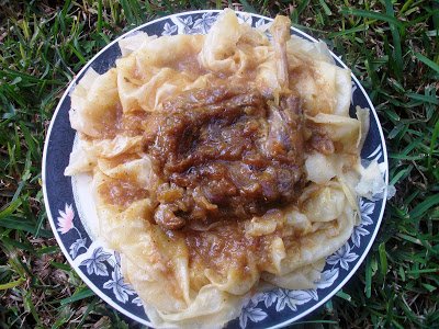 Recette de feuilles de trid à la tfaya délicieuse