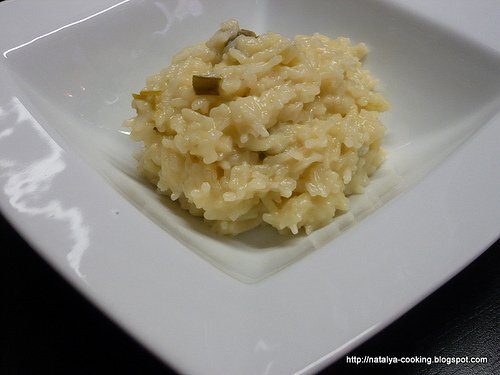 Recette de risotto crémeux au cheddar et herbes