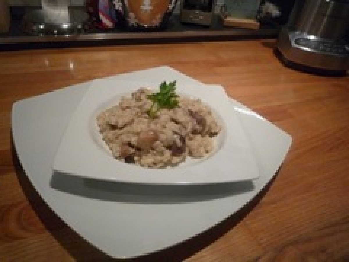 Recette de risotto crémeux aux cèpes et parmesan