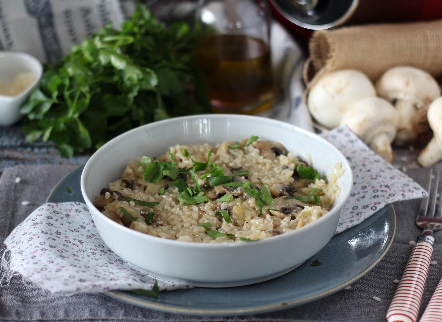 Risotto aux champignons au cookeo - Les Recette de A à Z