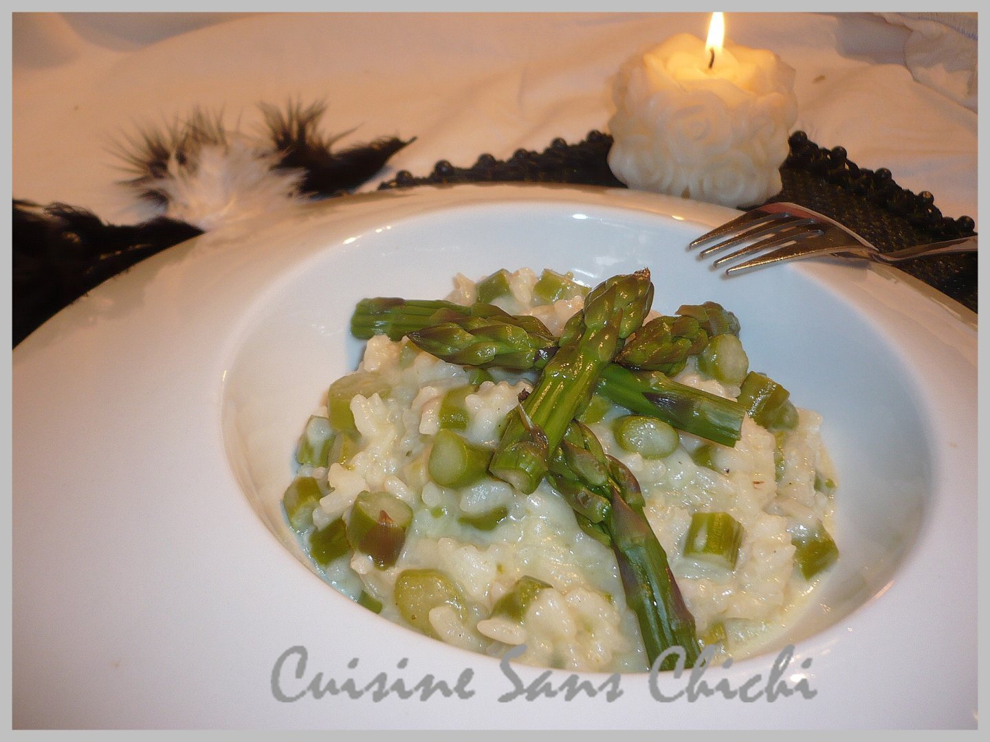Recette de risotto crémeux aux asperges et parmesan