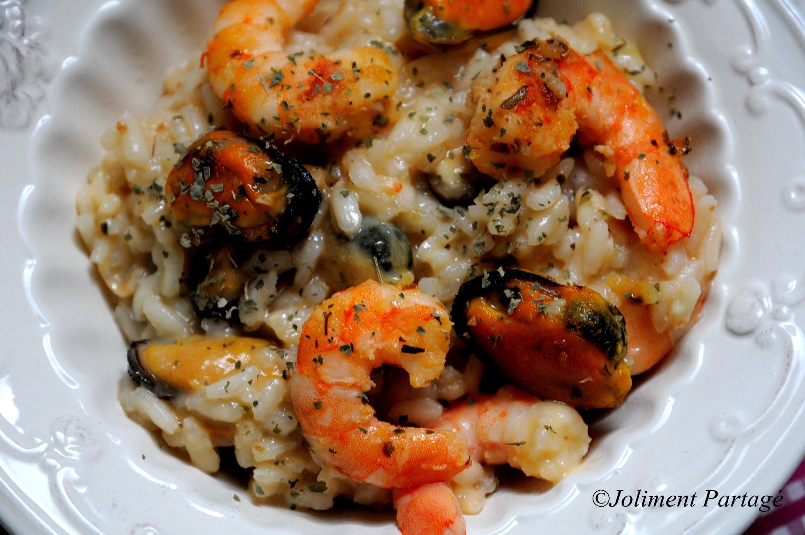 Recette de risotto aux fruits de mer délicieux