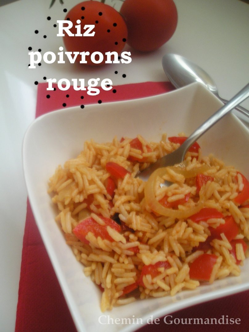 Recette de riz au poivron rouge savoureux et facile