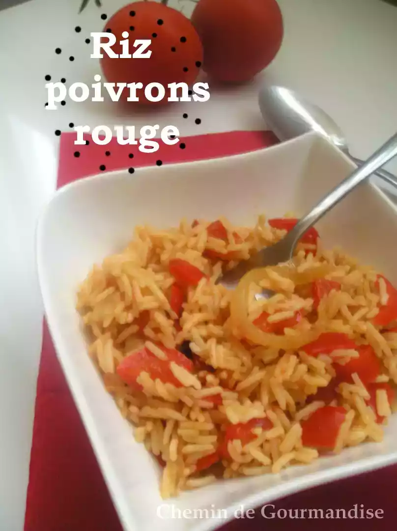 Recette de riz au poivron rouge savoureux et facile