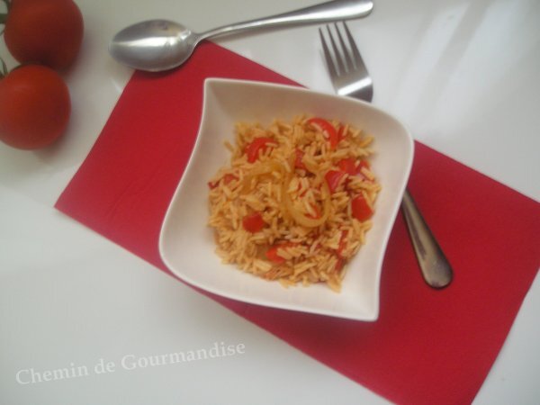 Recette de riz au poivron rouge savoureux et facile