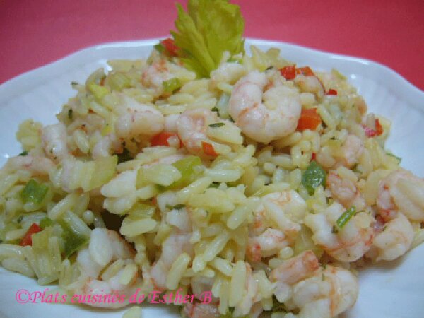 Recette de riz aux crevettes et ail savoureux