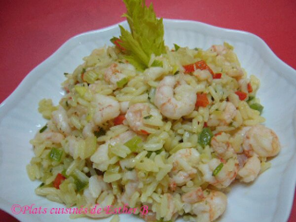 Recette de riz aux crevettes et ail savoureux