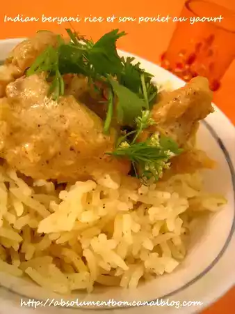 Recette de riz biryani au poulet et yaourt garam masala