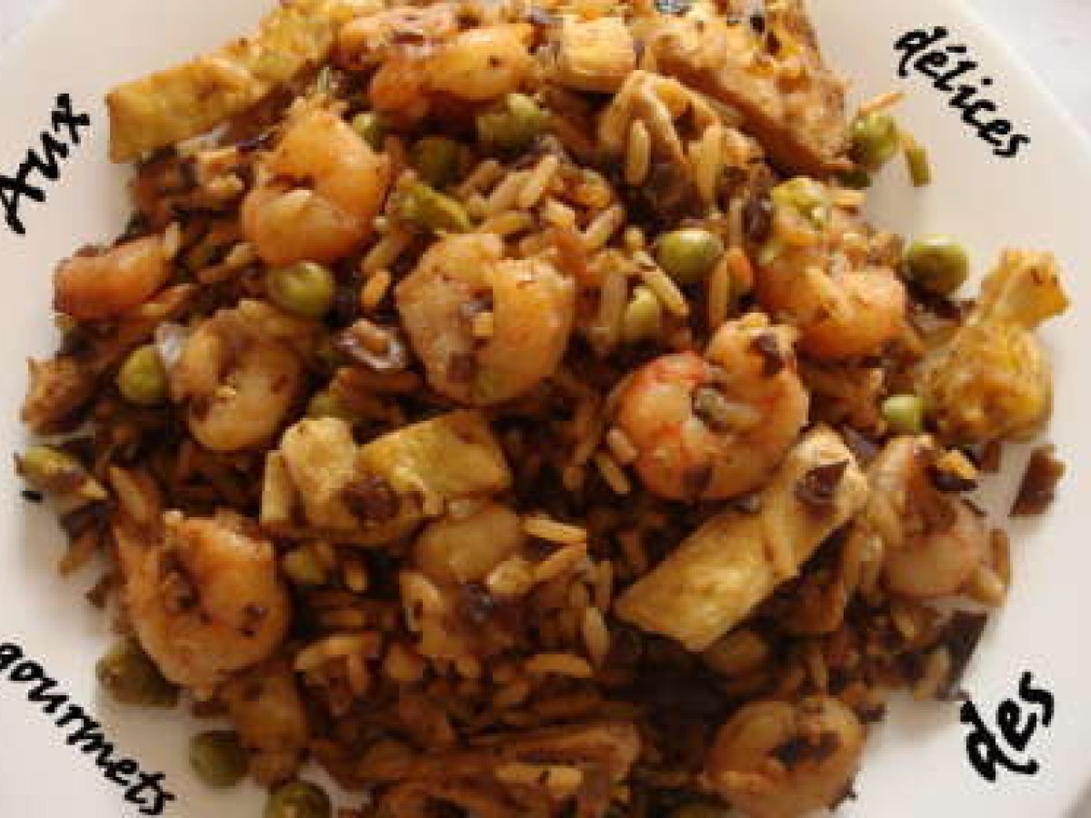 Riz cantonais aux crevettes - Recette Ptitchef