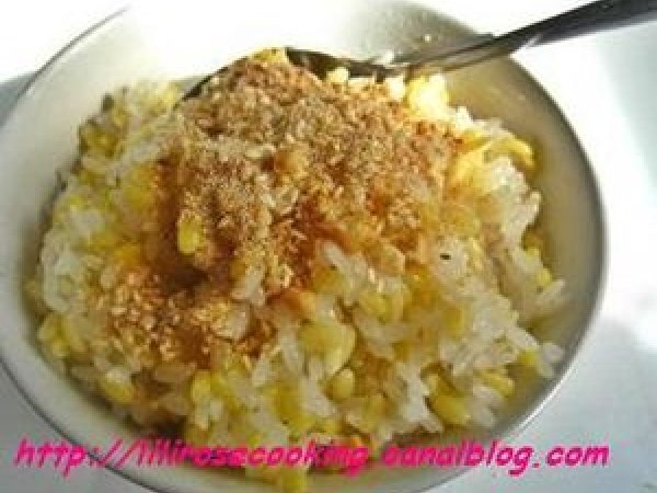 Recette de riz gluant au soja et ses accompagnements