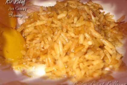 Recette de riz pilaf au curry rouge épicé