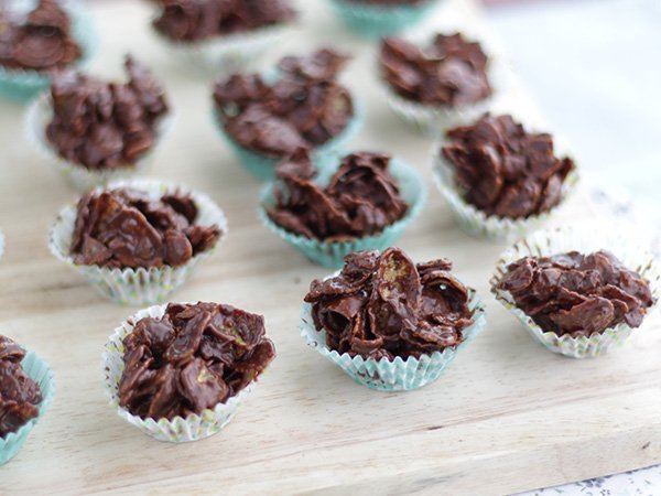 Recette de roses des sables au chocolat croustillantes