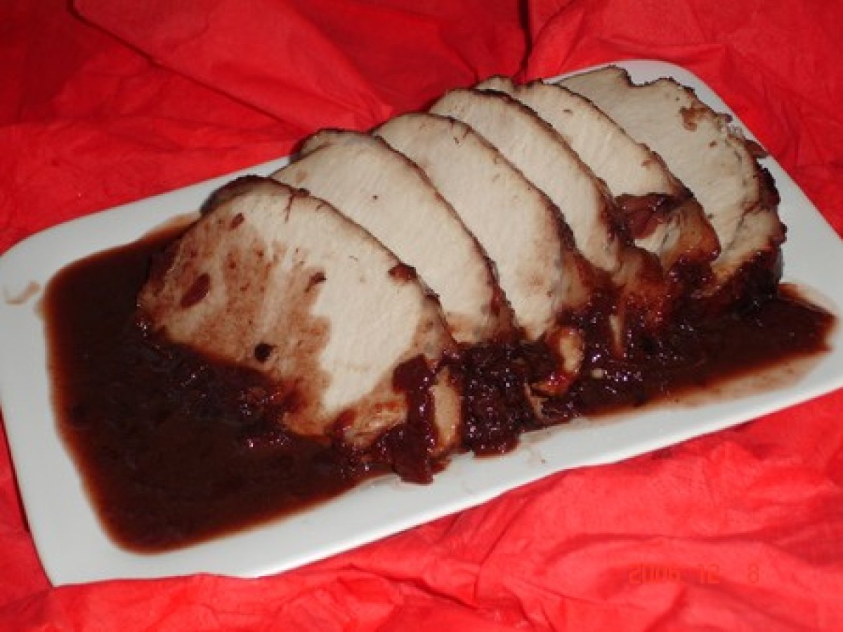 Roti cotelette au vin et gelée de groseille - Recette Ptitchef