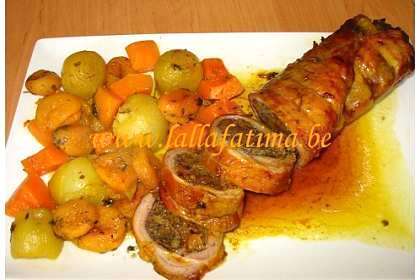 Rôti d'agneau farci - recette savoureuse à essayer