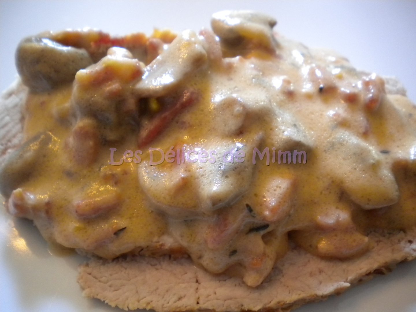 Recette de rôti de veau aux lardons et champignons