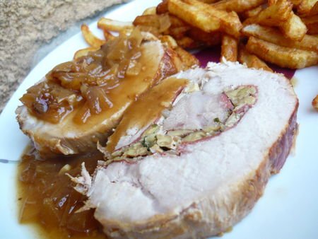 Recette de rôti roulé aux champignons savoureux