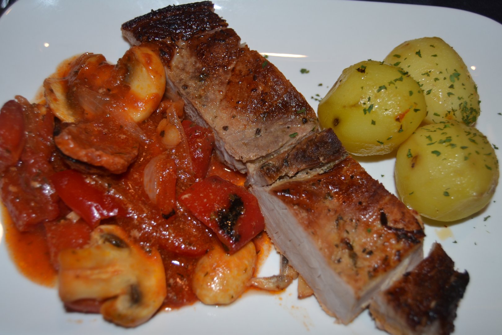 Recette de rouelle de porc à l'andalouse