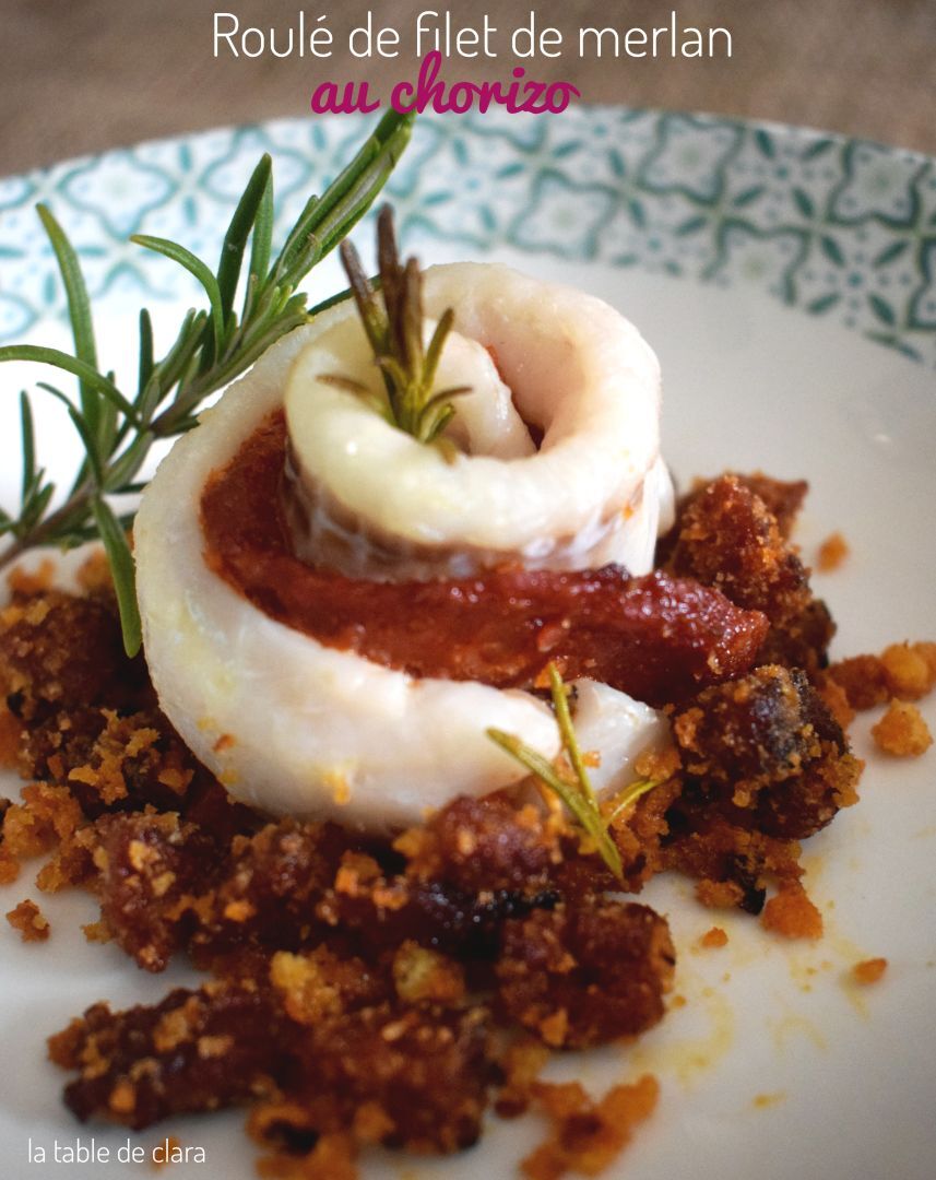 Recette roulé de merlan au chorizo simple et savoureux