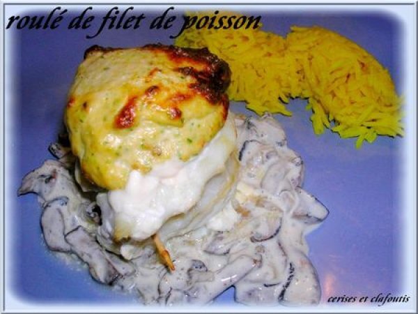 Recette de roule de filet de sabre au saumon et courgettes