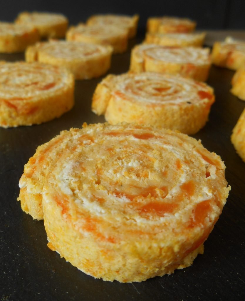 Recette roulés carottes & fromage ail fines herbes