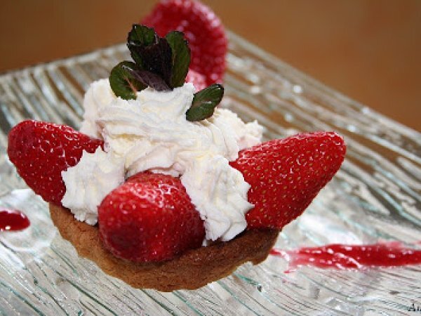 Recette de sable breton aux fraises et mousse mascarpone