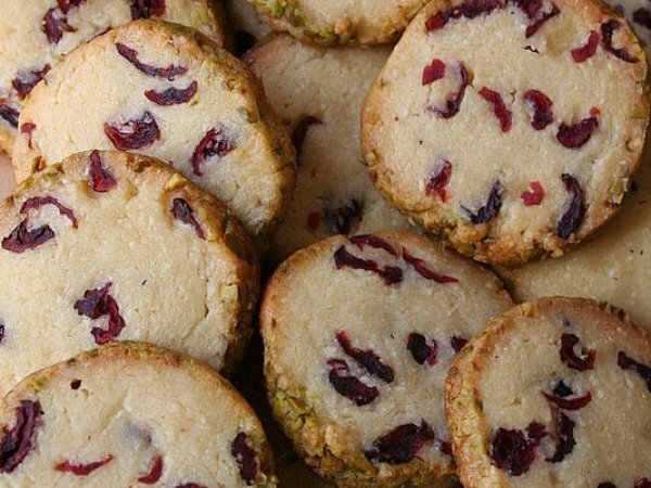Recette de sablés aux cranberries et amandes