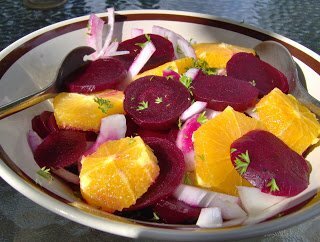 Recette de salade de betteraves et oranges du maroc