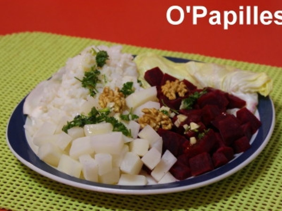 Recette de salade betteraves et radis noir