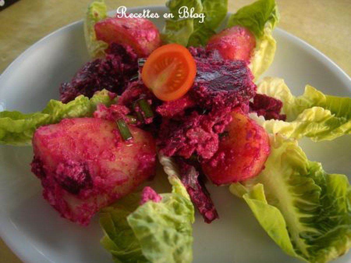 Recette de salade betteraves feta pommes de terre