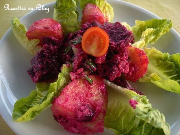 Recette de salade betteraves feta pommes de terre