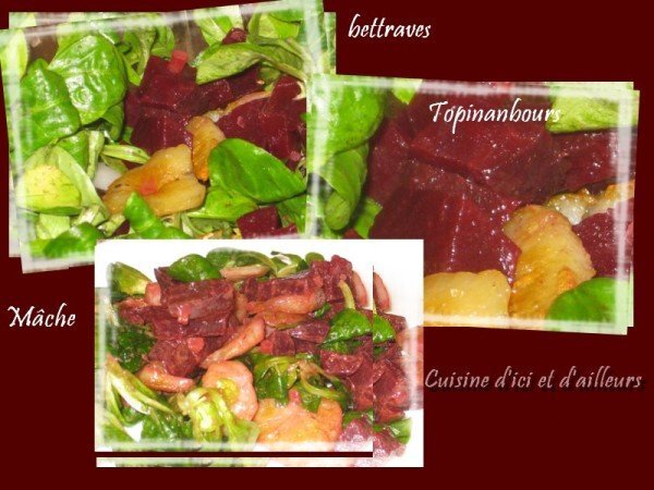 Recette de salade betteraves et topinambours