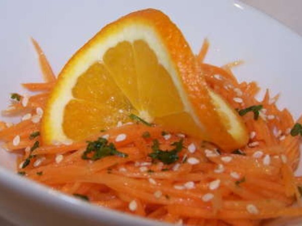 Recette de salade de carottes à l'orange