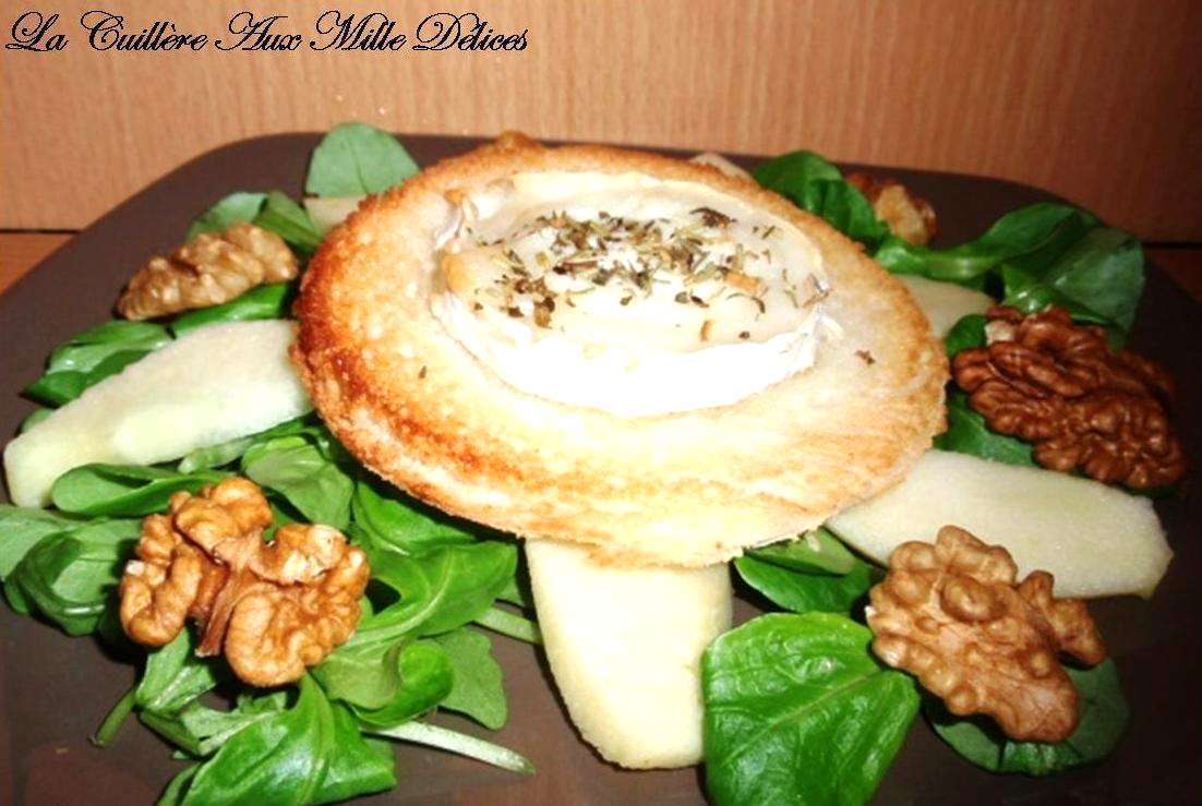 Salade de chèvre chaud aux noix - Recette Ptitchef