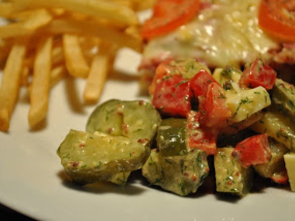 Recette de salade de cornichons croquants et frais