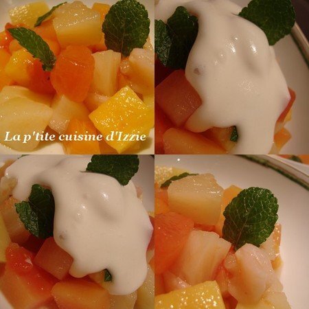 Recette de salade de fruits exotiques et mascarpone