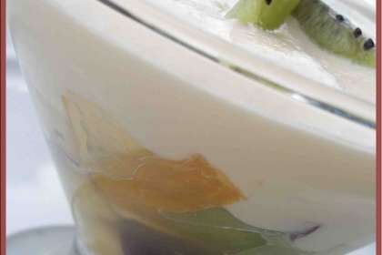 Recette de salade de fruits & sa mousse en verrine