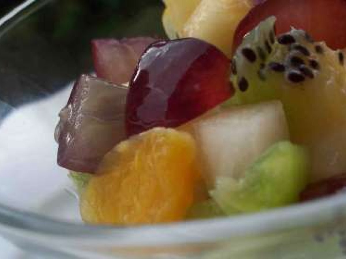 Recette de salade de fruits & sa mousse en verrine
