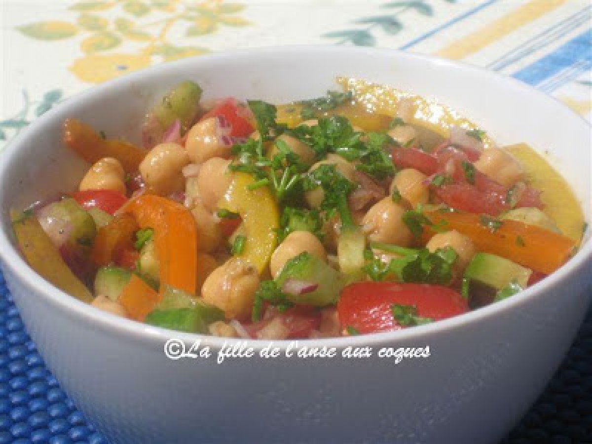Recette de salade de pois chiches savoureuse et rapide