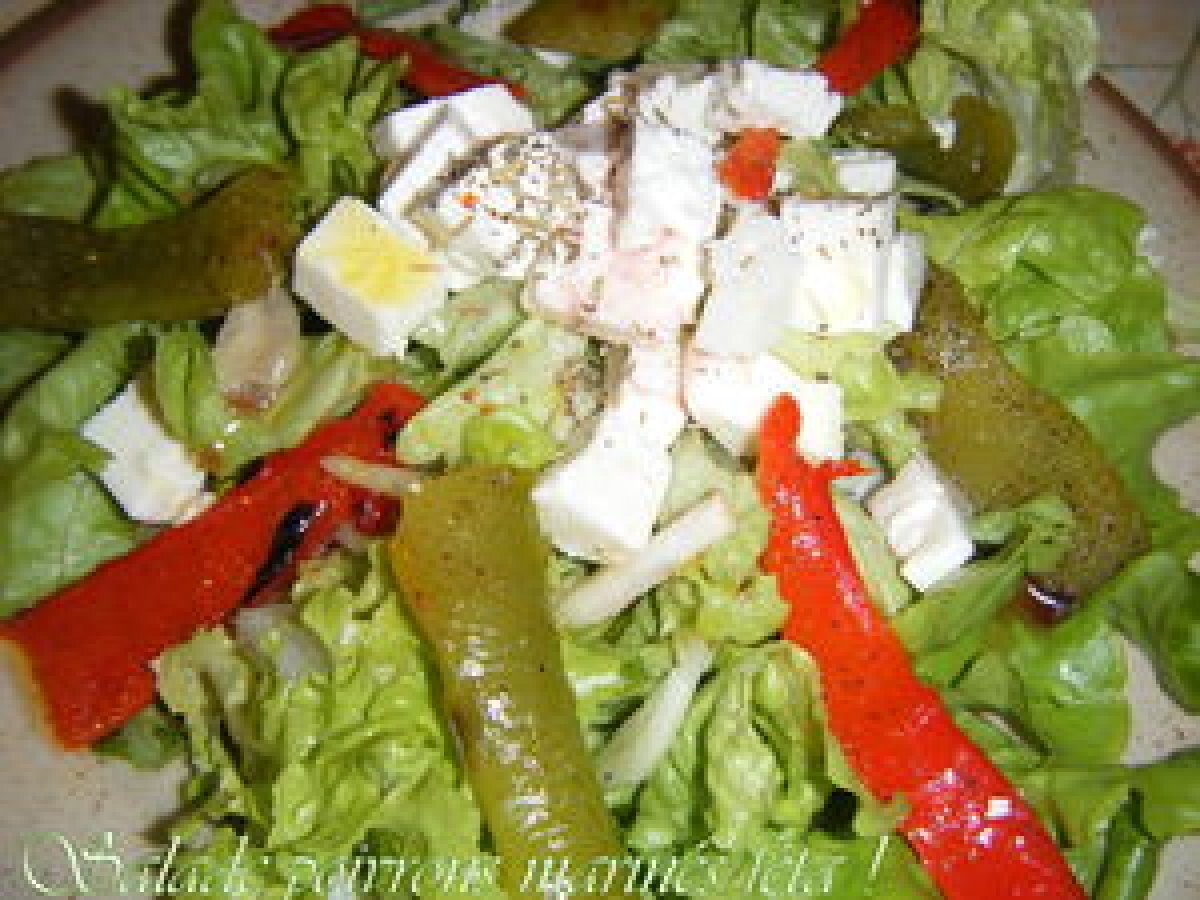 Recette de salade de poivrons marinés à la feta