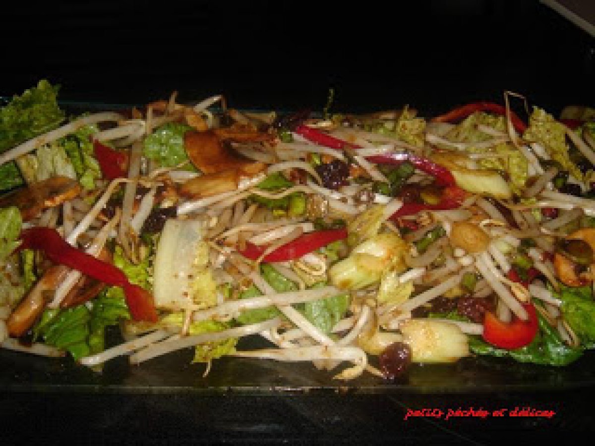 Recette de salade mixte (de style asiatique)