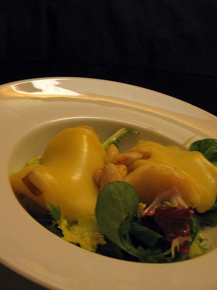 Recette de salade poire et fromage à raclette