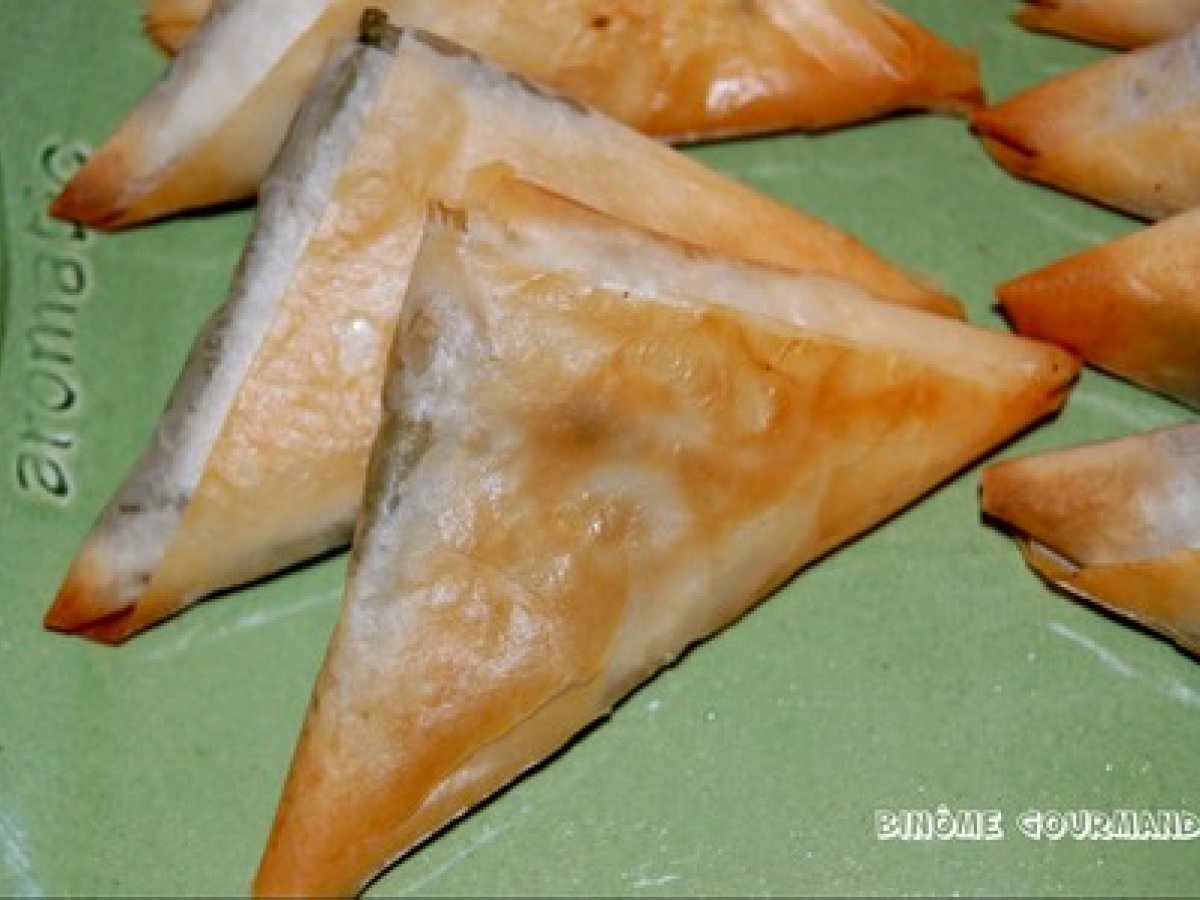 Recette de samossas crevettes et épinards