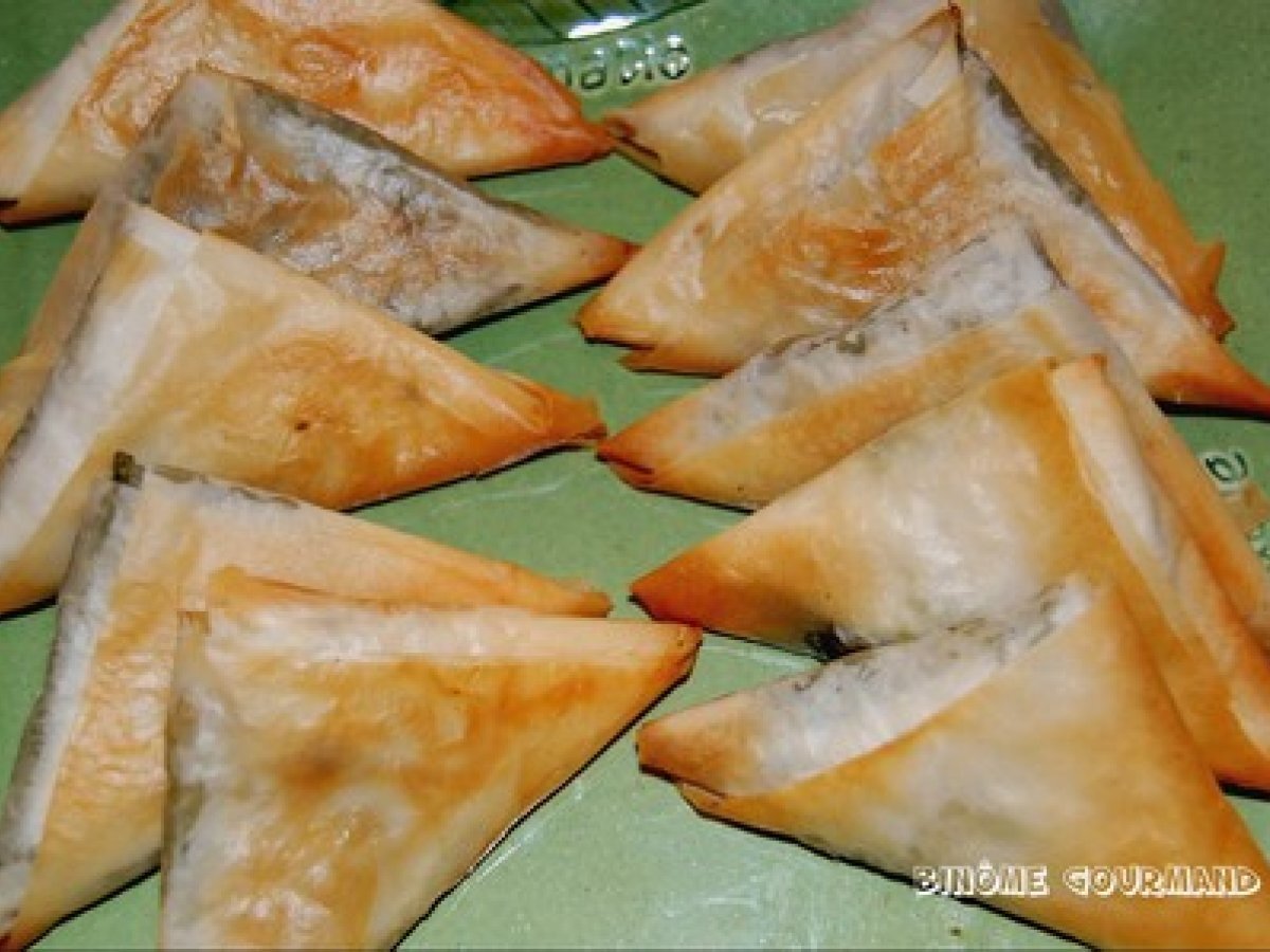 Recette de samossas crevettes et épinards