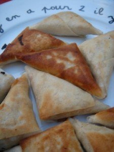 Recette de samoussa poulet, coriandre et kiri audacieux